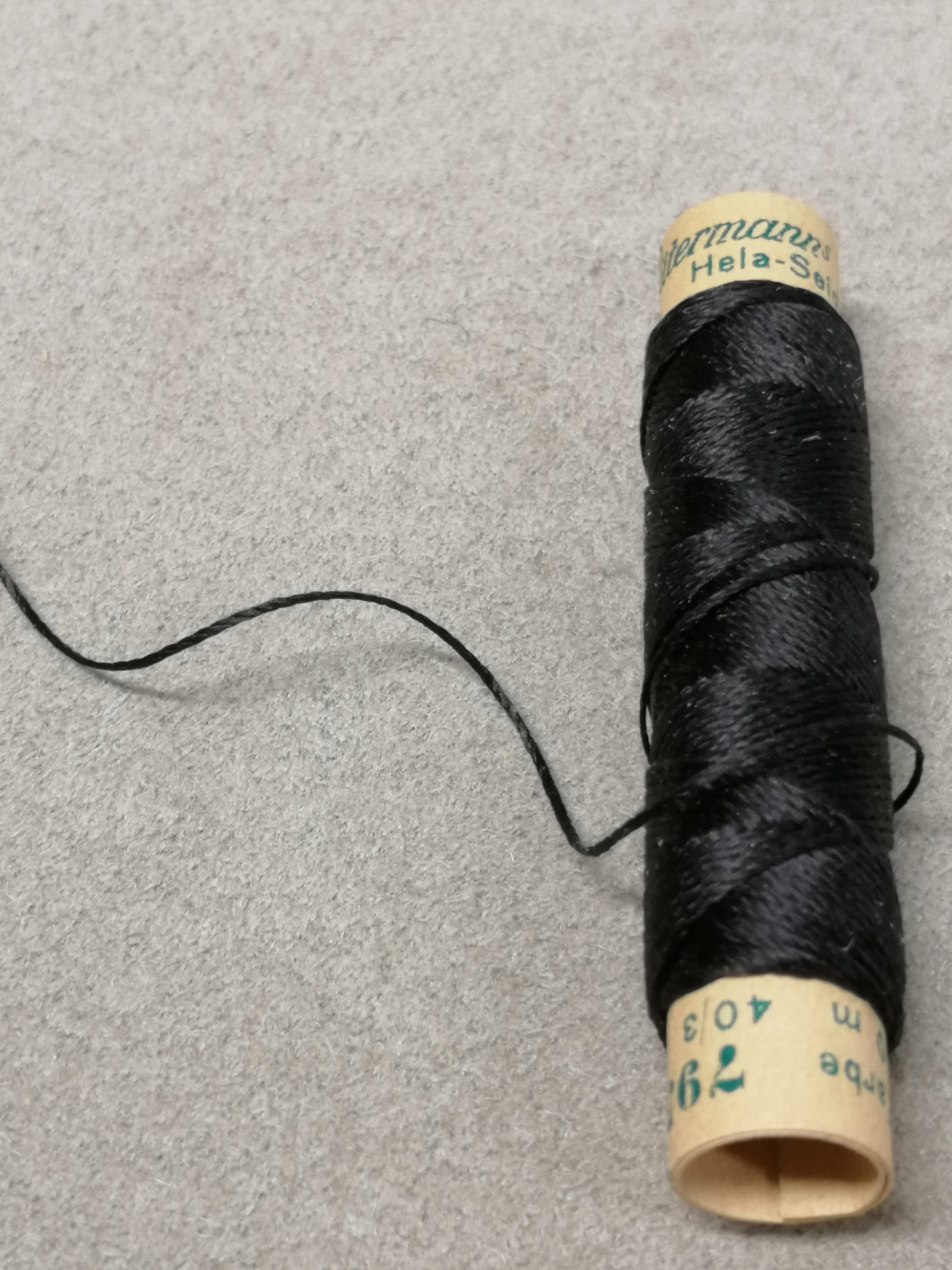Vintage Gutermann Silk Buttonhole Thread, 10 Meter Spool, Nm 40/3, Hela ...