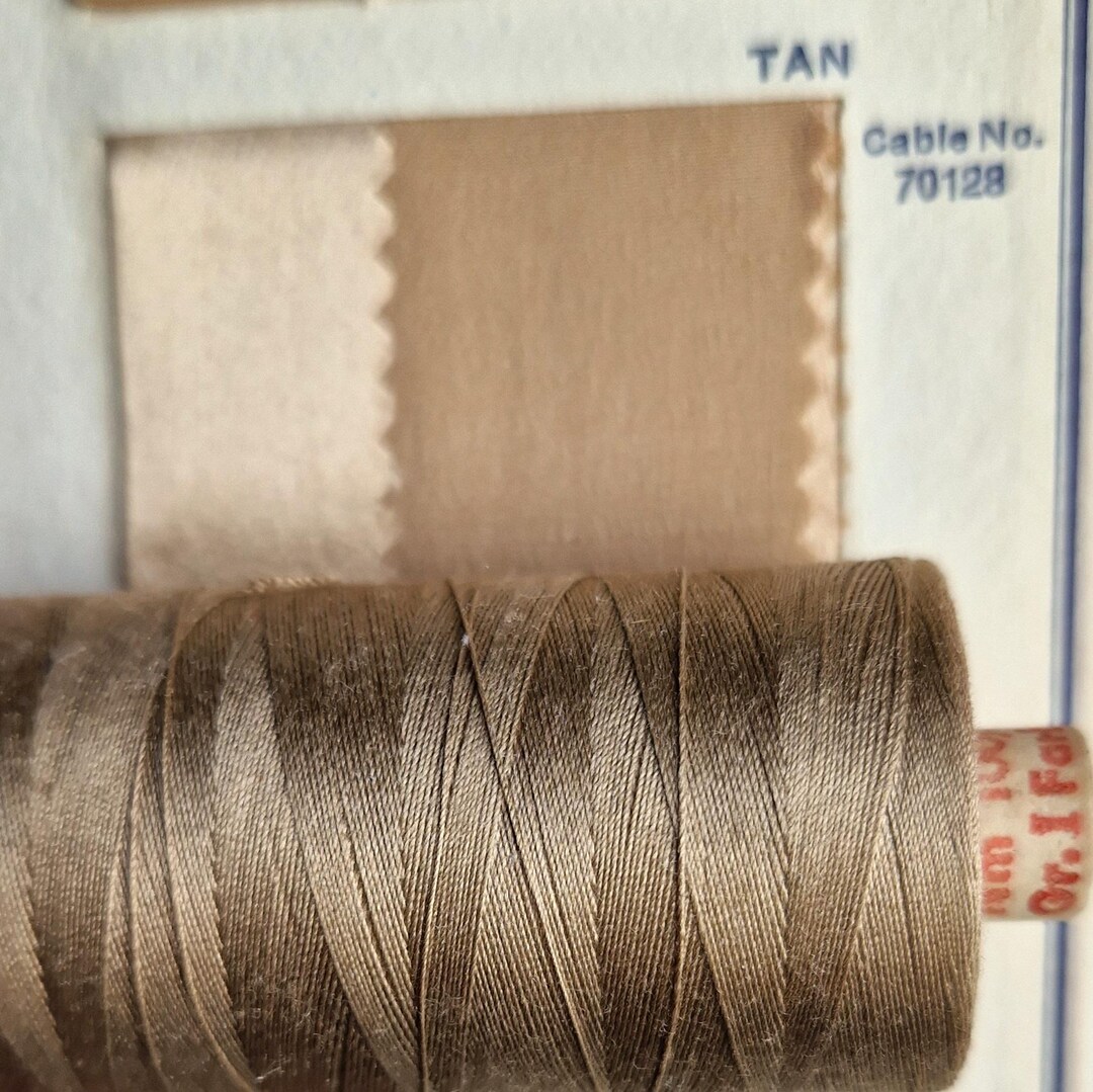 1000 Meter Reel Pure Silk Thread, "tan", Vintage Stock - Etsy