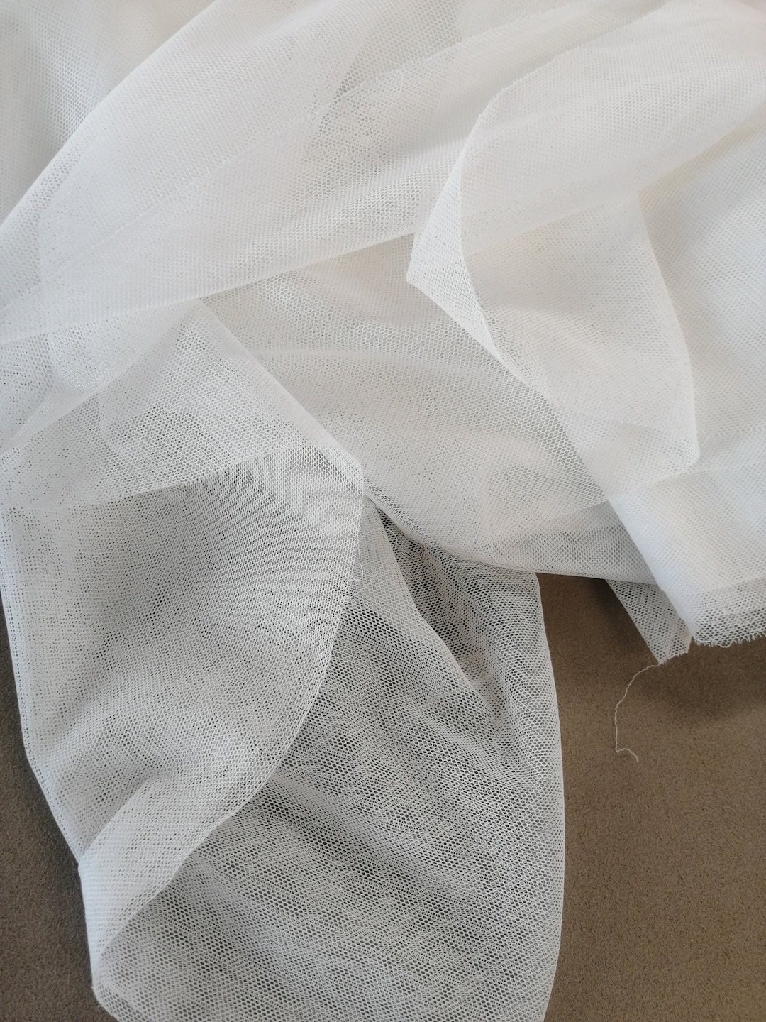Premium White Cotton Bobbinet Tulle, Made in Switzerland, Swiss Tulle ...
