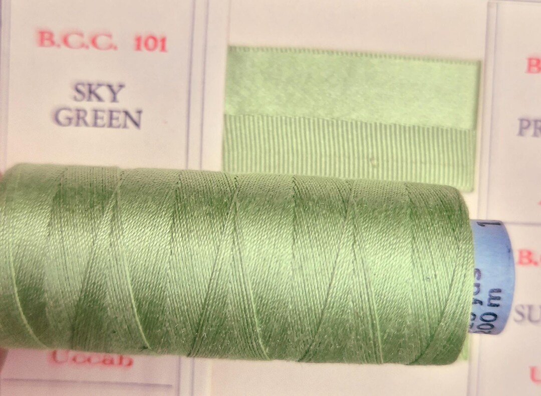 200 Meter Reel Pure Silk Thread, "sky Green", Gutermann Colour 152 - Etsy
