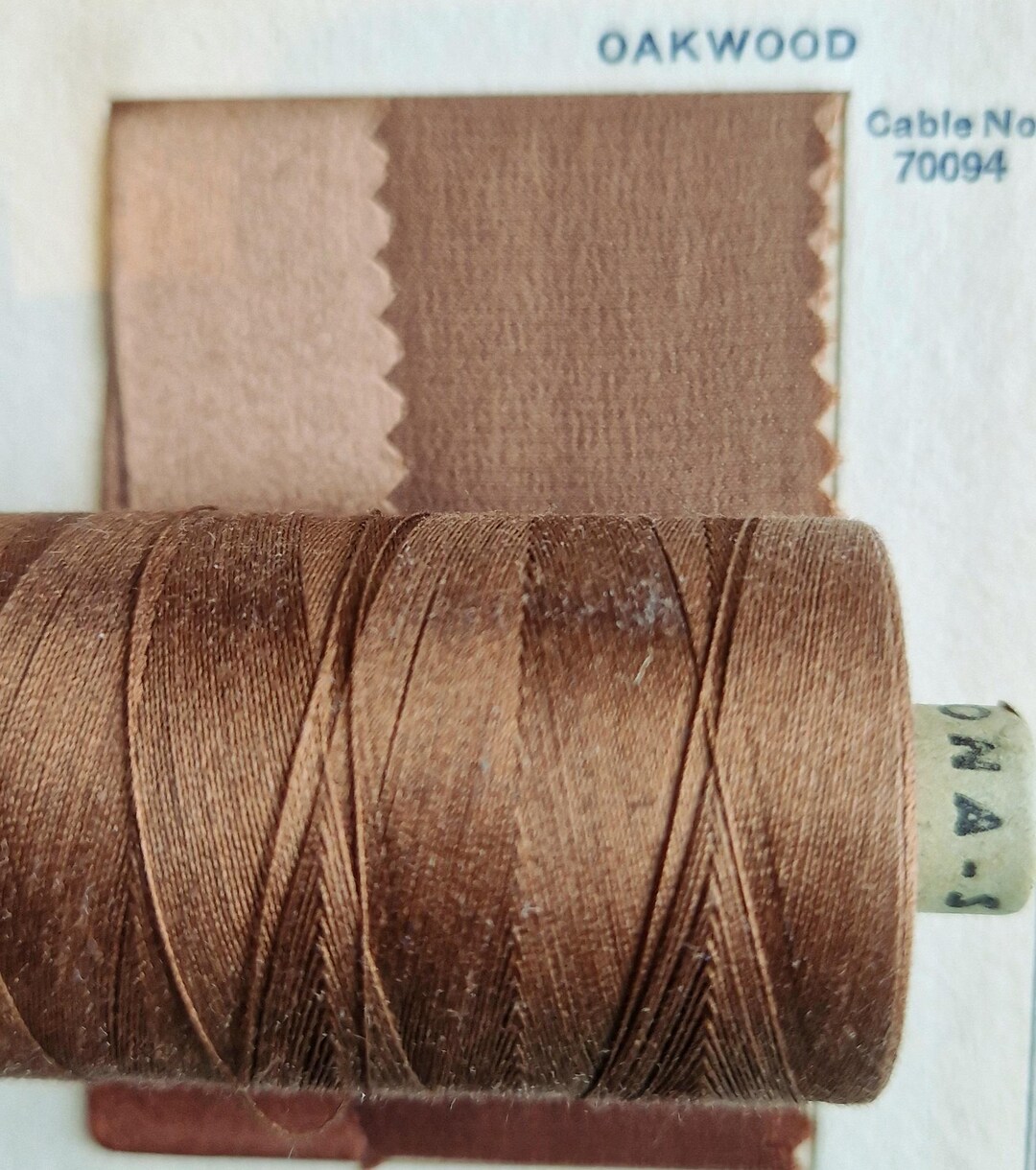 1000 Meter Reel Pure Silk Thread, "oakwood", Vintage Stock - Etsy