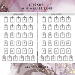 Zahlen, Datum Sticker, Daten Aufkleber und Sticker für ALLE Bullet ...