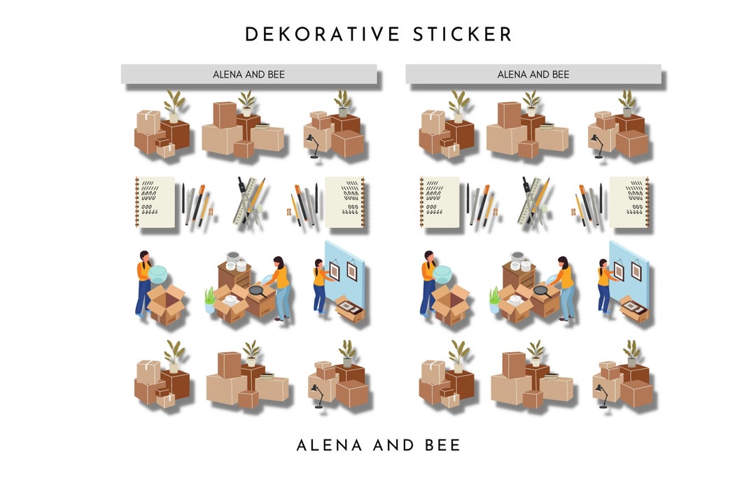 Sticker Moving DAY / MOVE Stickers and Stickers Suitable for ALL Bullet ...