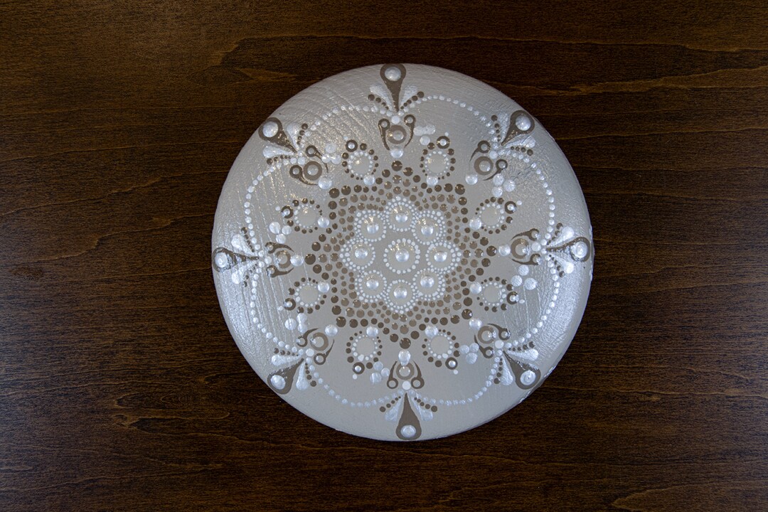 Mandala Dot Art Wooden Keepsake Box Beige Wooden Box - Etsy