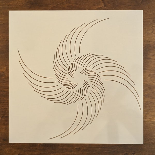 Mandala Spiral Stencil - Etsy