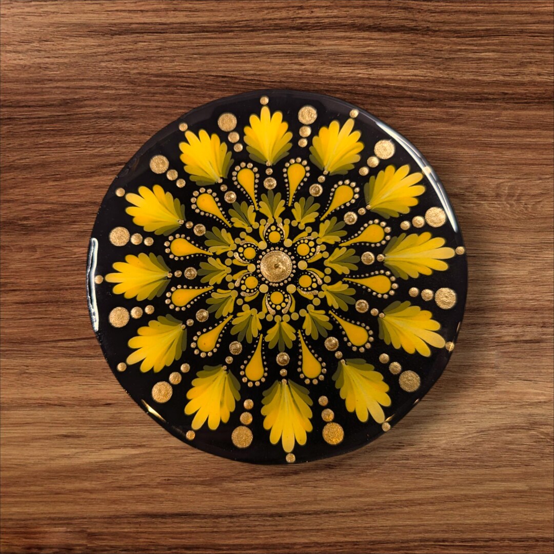 Mandala Dot Art, Multi Purpose Art, Hand Painted Wall Art, Incense ...