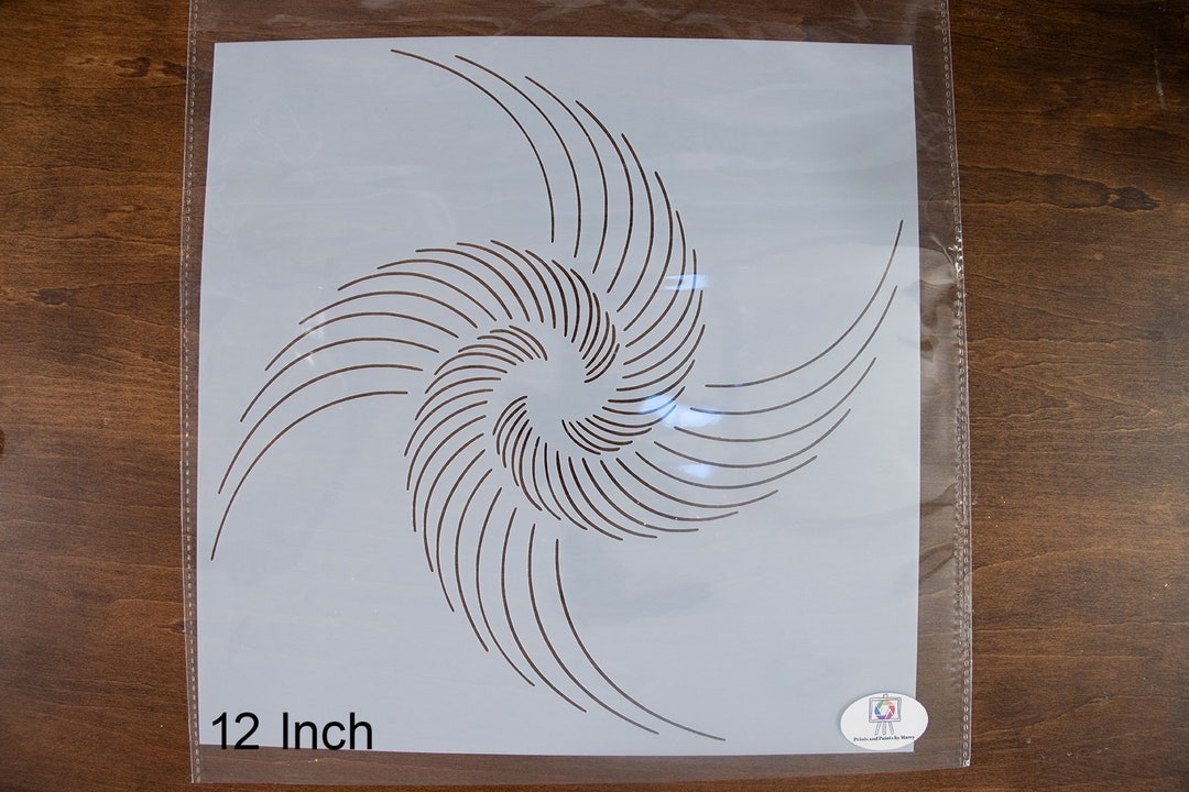 Mandala Dot Reusable Stencil Spiral Stencil - Etsy
