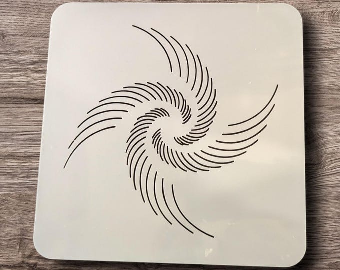 Mandala Dot Reusable Stencil Spiral Stencil - Etsy