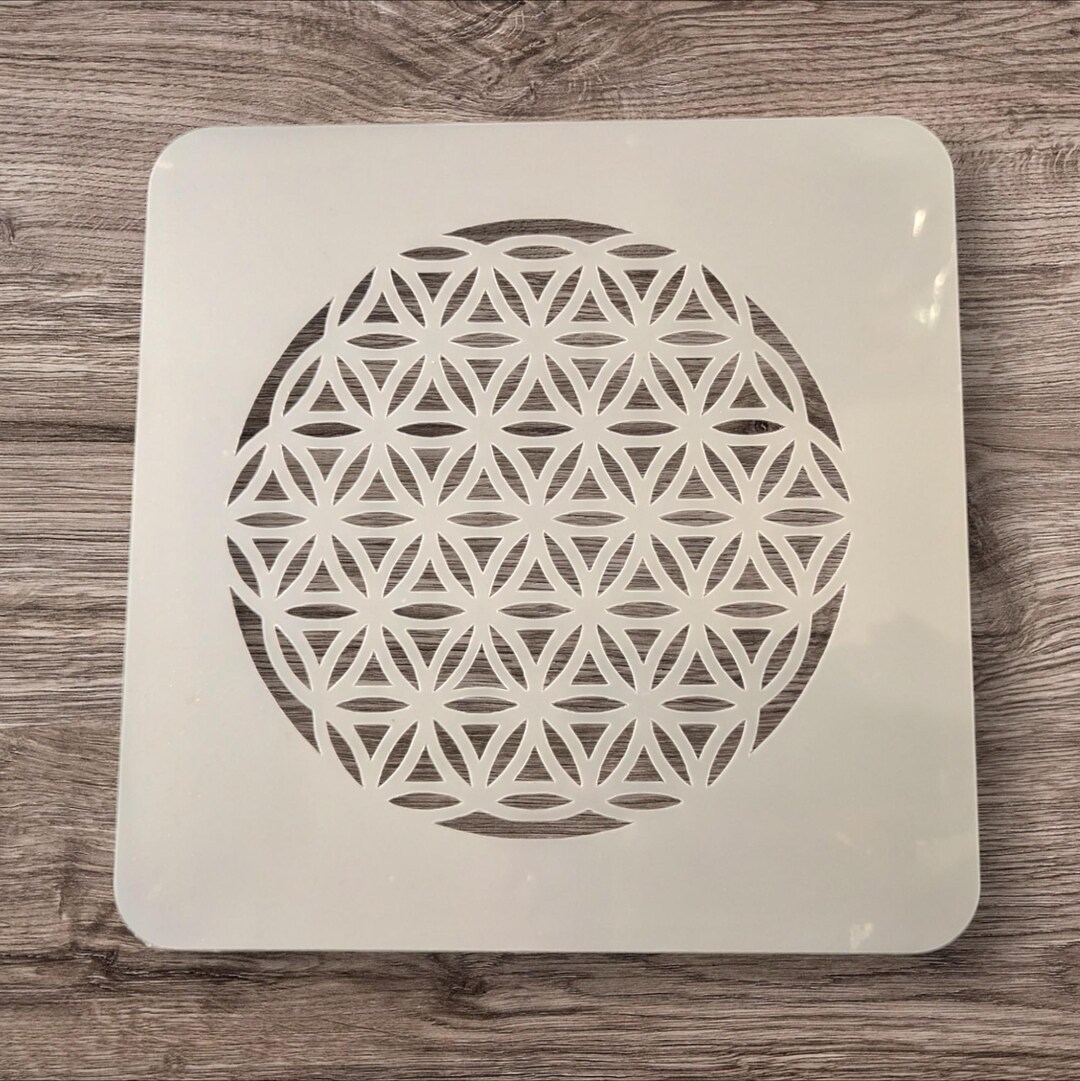 Flower of Life Stencil Mylar Plastic Stencil Reusable Mandala Dot Art ...