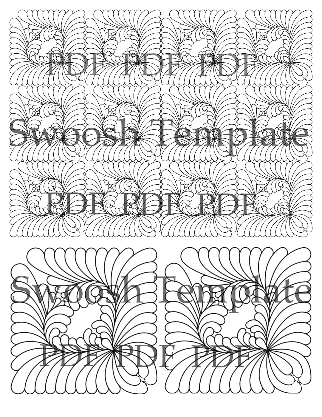 Mandala Dot Painting Swoosh Template Practice Sheet DOWNLOAD ONLY - Etsy