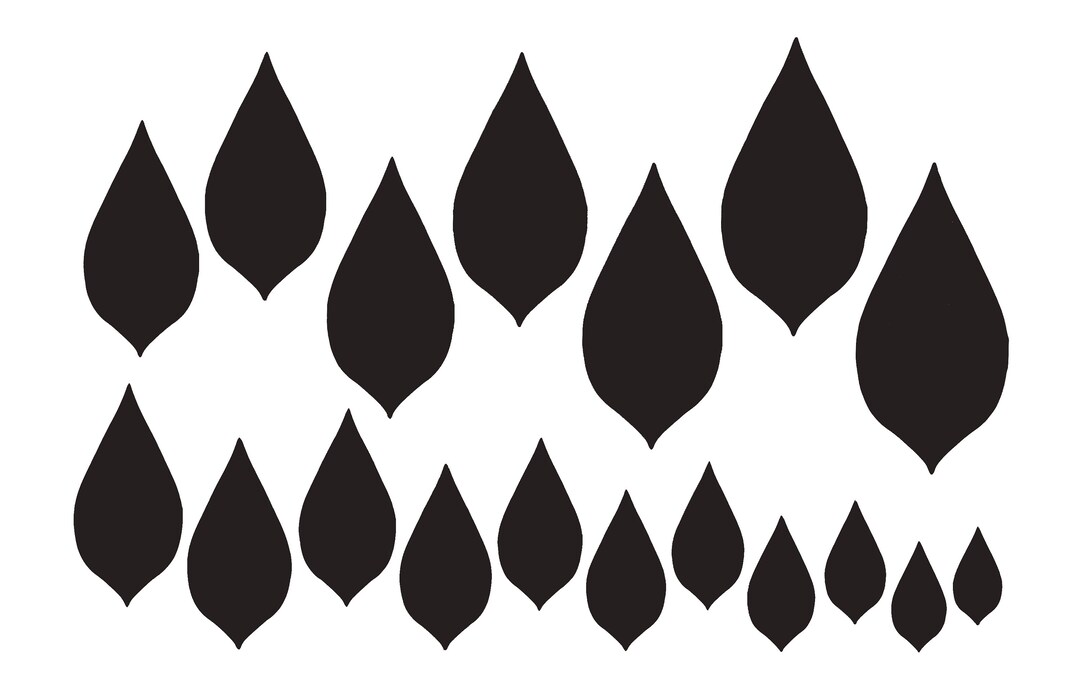 Teardrop Stencil DOWNLOAD ONLY - Etsy