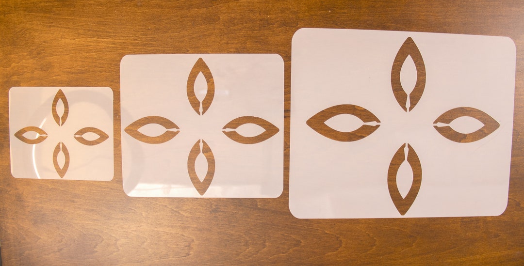 Mandala Dot Stencil Leaf Pattern Stencil - Etsy