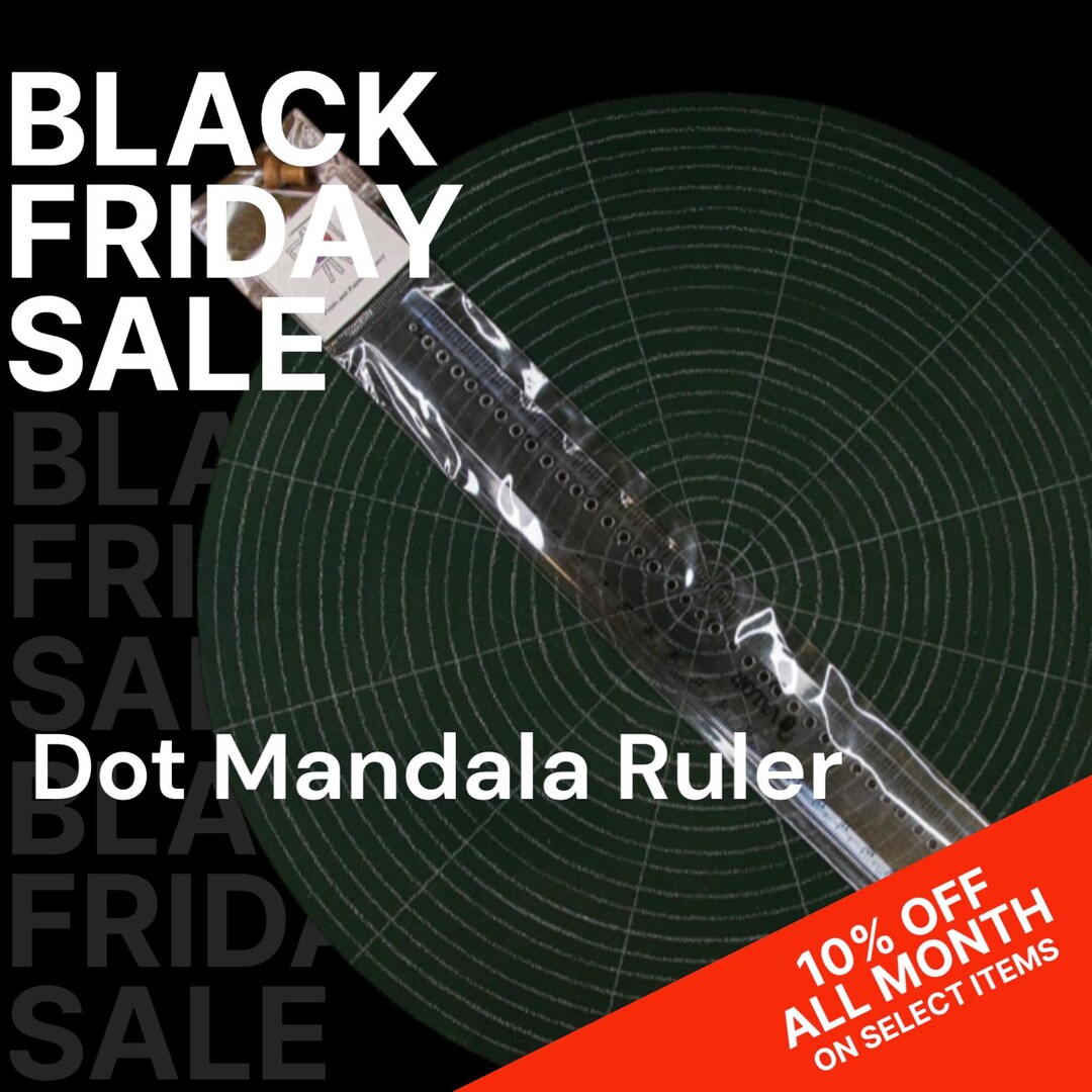 Mandala Ruler Tool Mandala Dot Art Concentric Circle Maker - Etsy