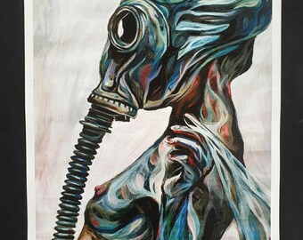 Gas Mask Art | Etsy