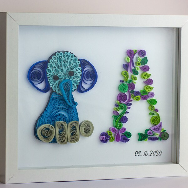 Quilled Initial - Etsy
