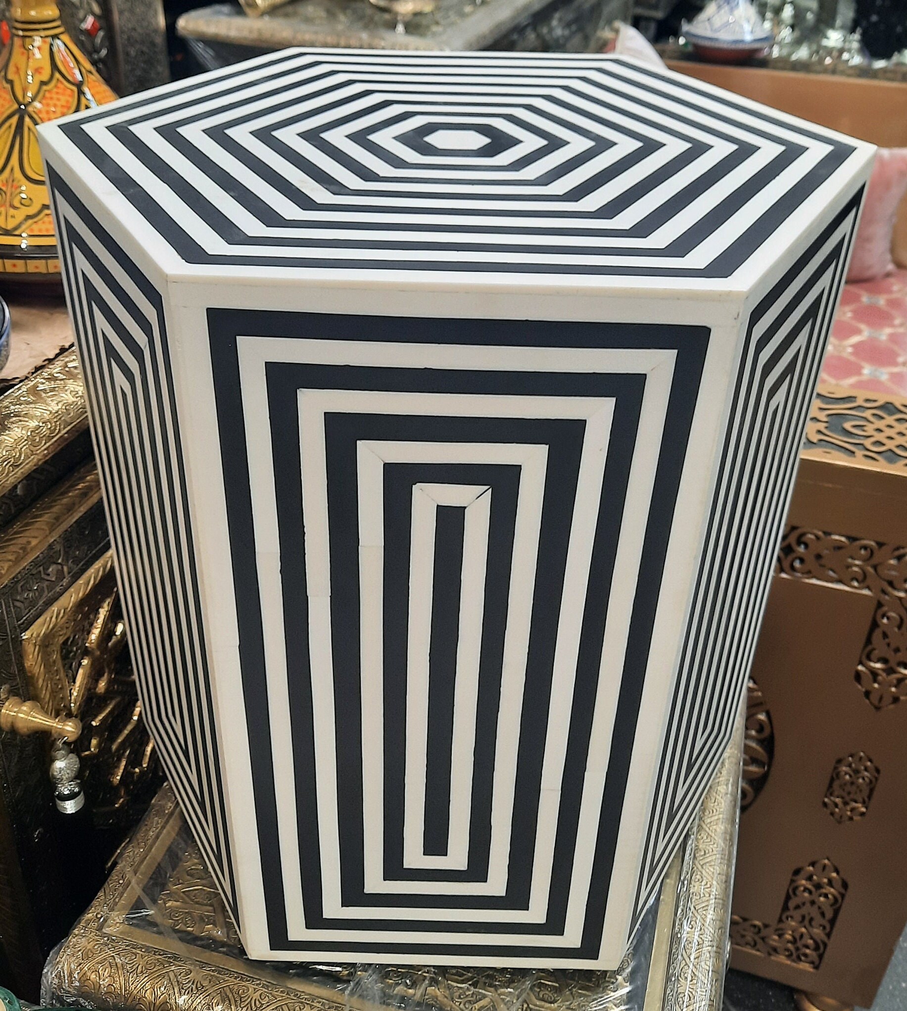 Bone Inlay Side Tables - Etsy UK