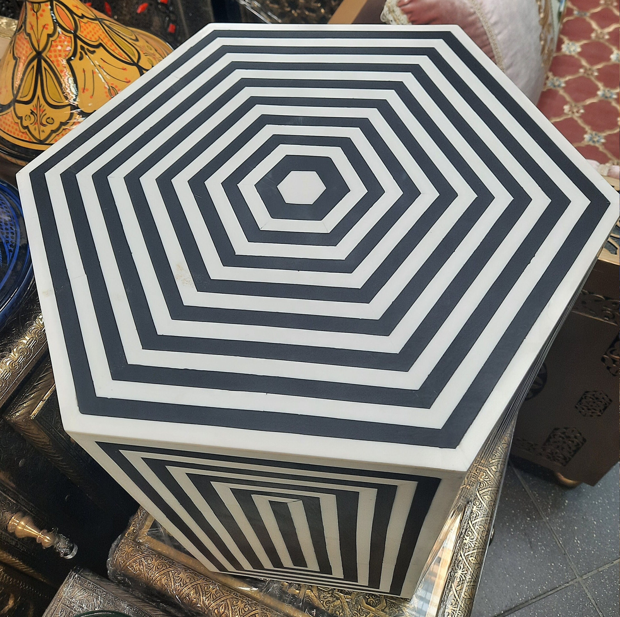 Bone Inlay Side Tables - Etsy UK