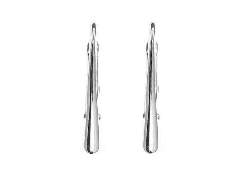 SOLID Sterling Silver 925 Leverback Earrings Earwires one | Etsy