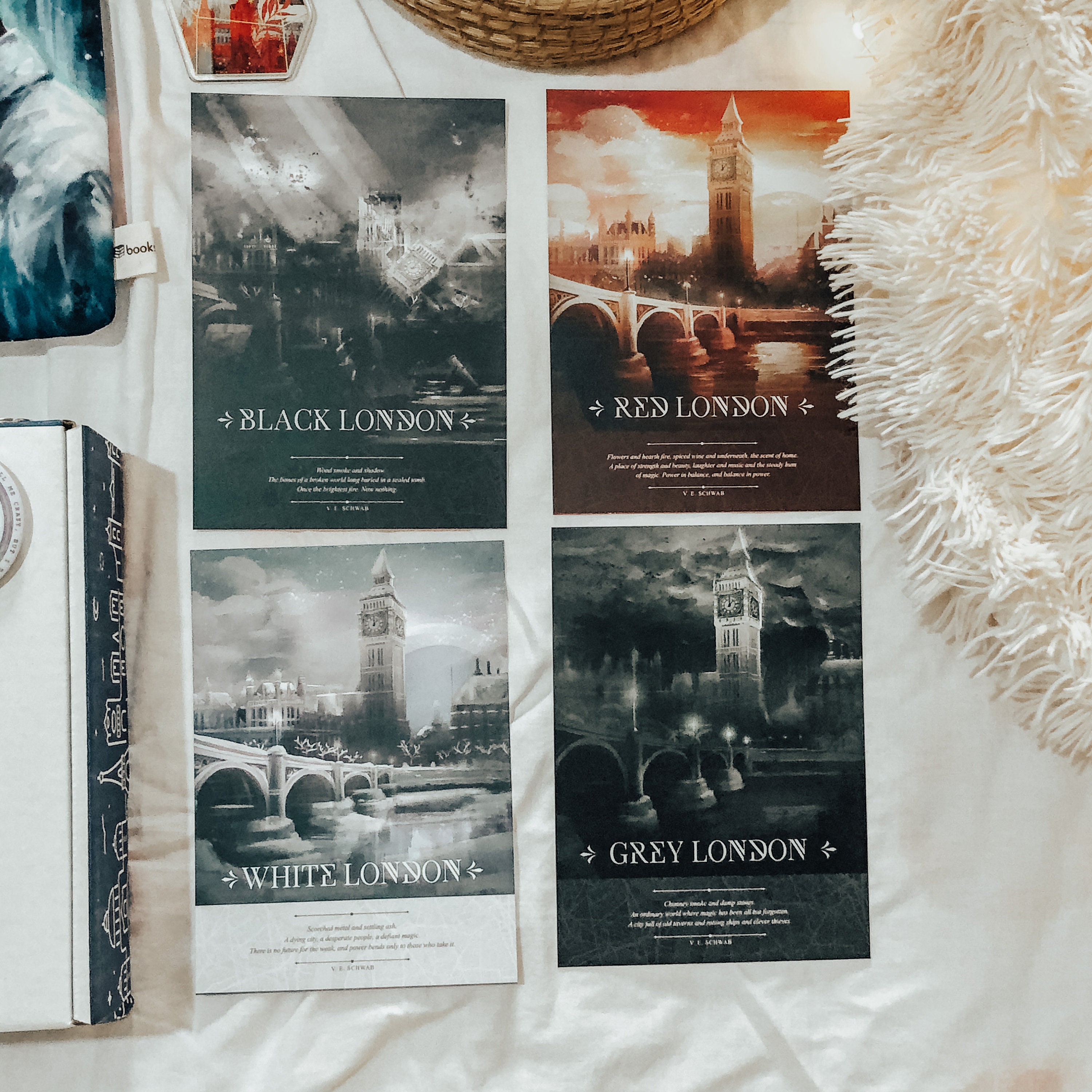Four London Travel Card Set | Etsy