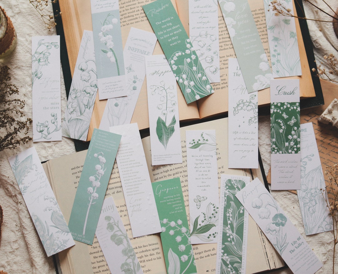 Lily of the Valley Bookmarks 5 Pieces - Etsy