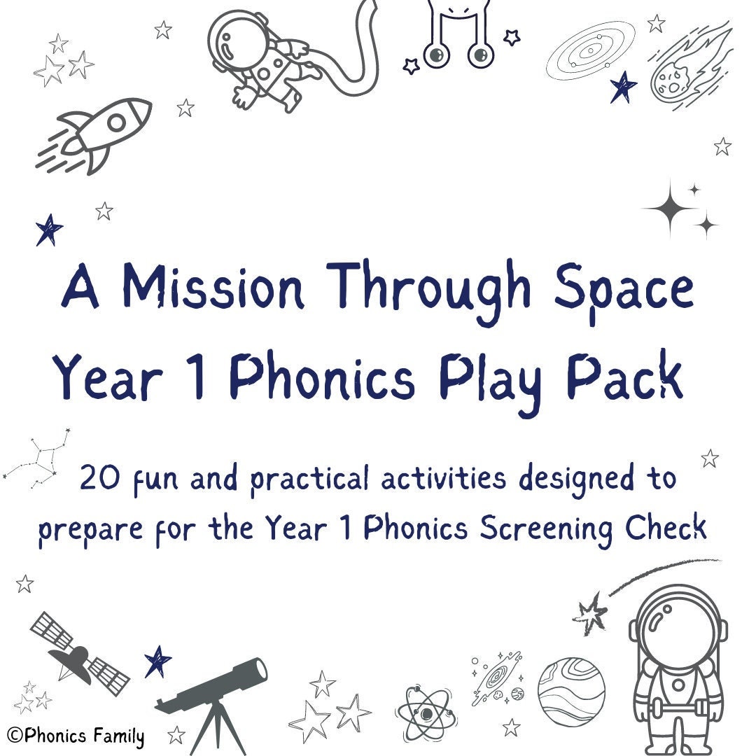 Year 1 Phonics Screening Check Play Pack Digital PDF Download - Etsy