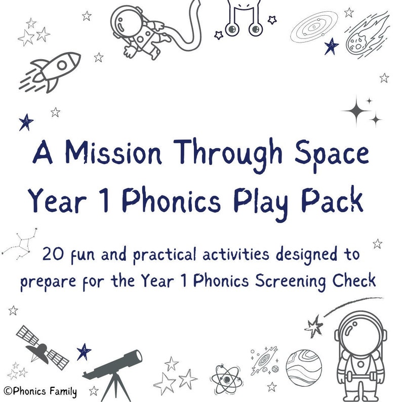 Year 1 Phonics Screening Check Play Pack Digital PDF Download - Etsy