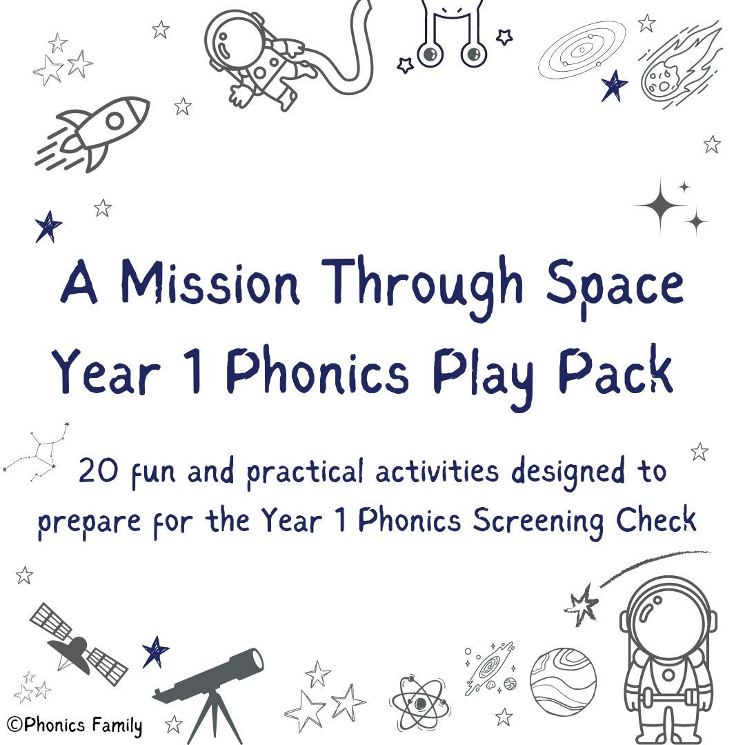 Year 1 Phonics Screening Check Play Pack Digital PDF Download - Etsy