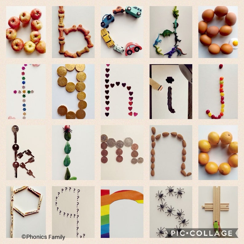 Loose Parts Alphabet Frieze - Etsy