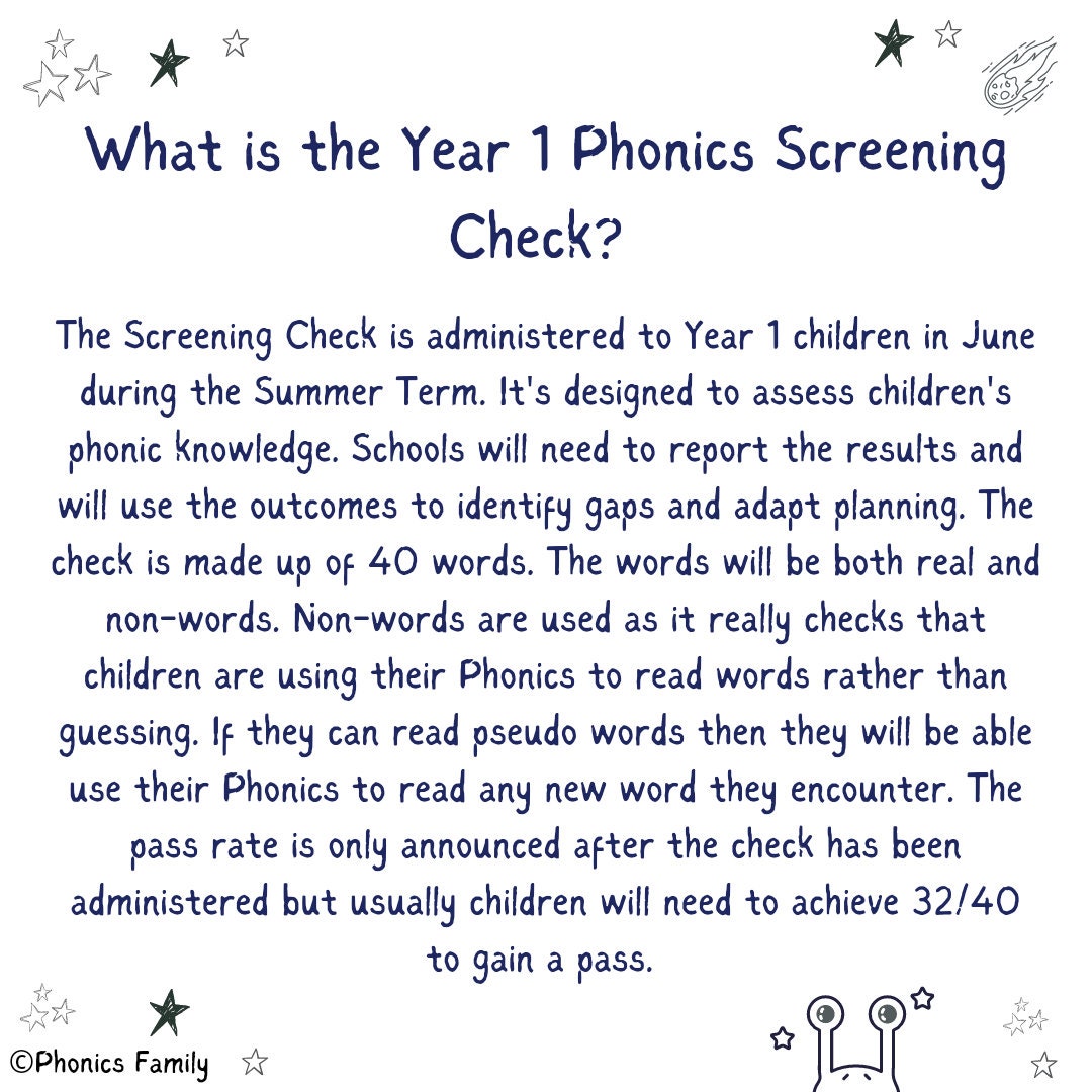 Year 1 Phonics Screening Check Play Pack Digital PDF Download - Etsy