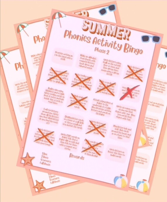 Phase 3 Phonics Activity Bingo - Etsy