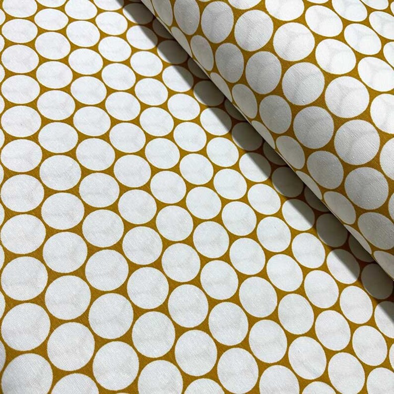 Circle Fabric Tile Fabric Modern Geometric Fabric White - Etsy