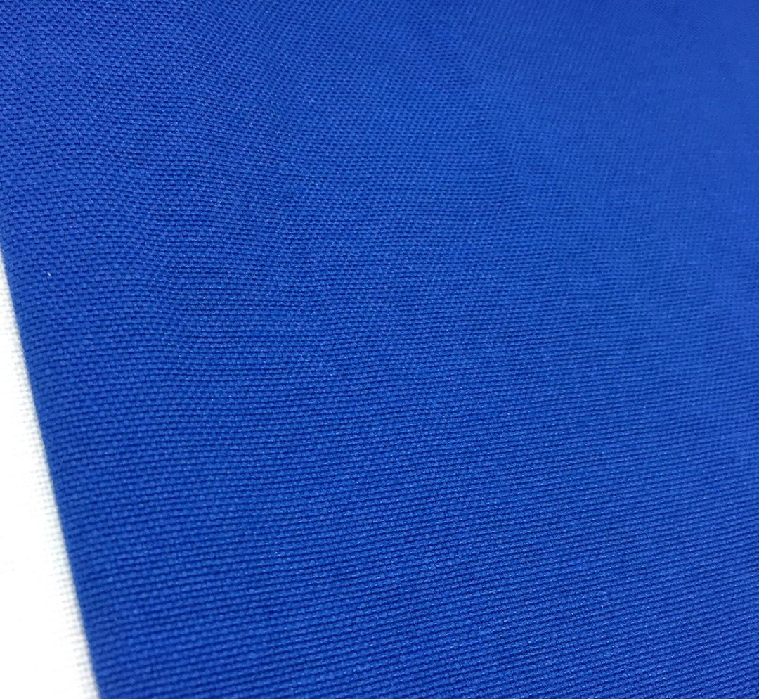 Solid Canvas Fabric, Royal Blue Fabric, Cotton Home Decor Fabric ...