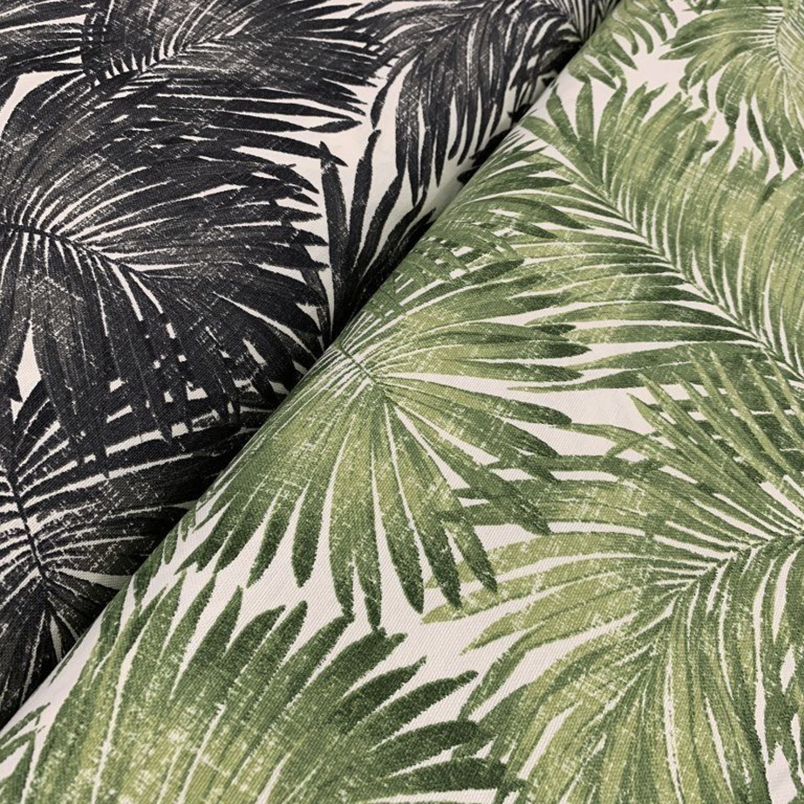Tropical Upholstery Fabric, Palm Leaves Fabric, Exotic Hawaiian Fabric ...