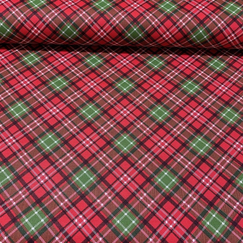Red Green Fabric - Etsy
