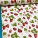 Strawberry Upholstery Fabric, Fruit Pattern Fabric, Berry Fabric, Red ...