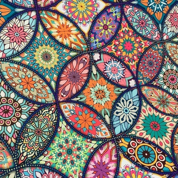 Mandala Fabric - Etsy