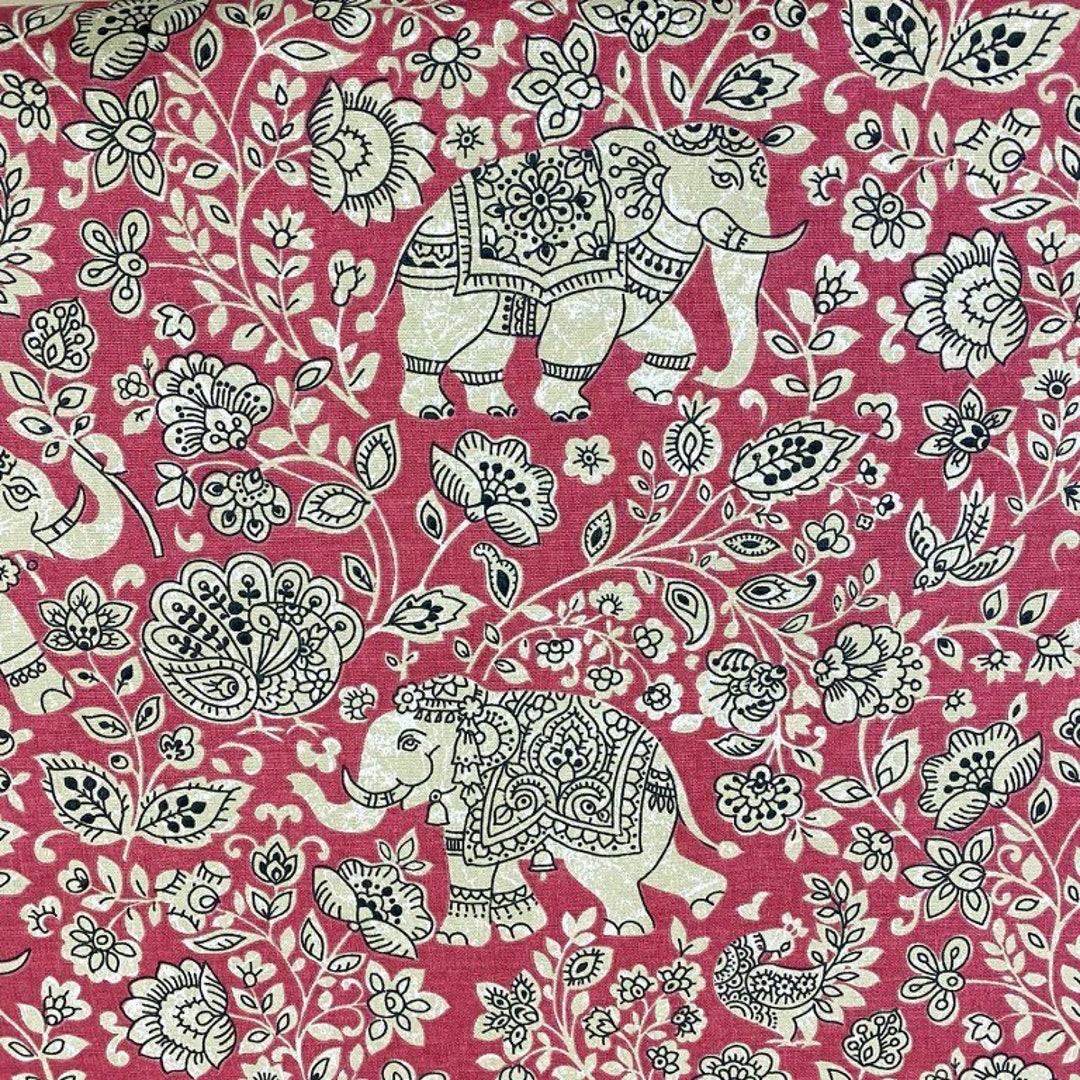 Ethnic Upholstery Fabric, Oriental Tapestry Fabric, Cotton Linen Fabric ...