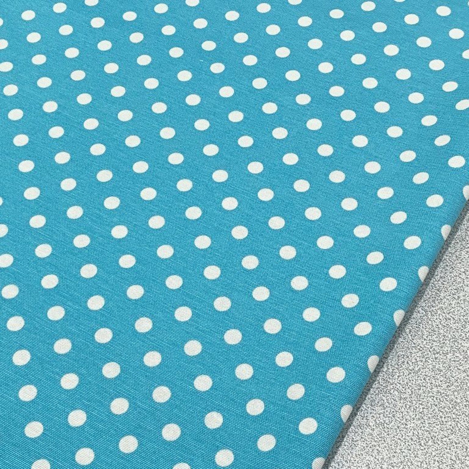 Polka Dot Upholstery Fabric Royal Blue Fabric Dotted Fabric - Etsy