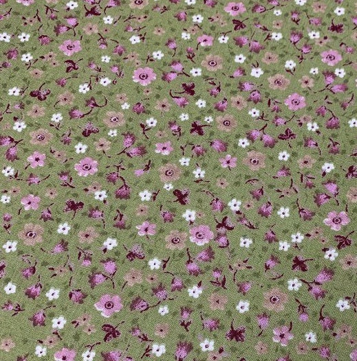 Small Print Fabric Tiny Floral Fabric Flower Cotton Fabric | Etsy UK
