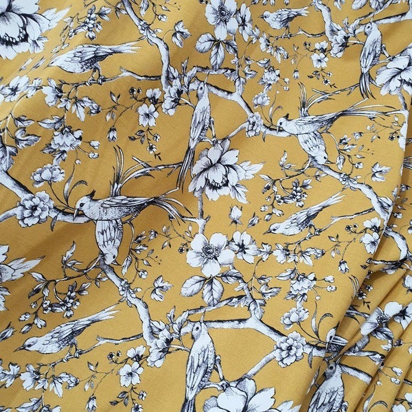 Bird Fabric - Etsy