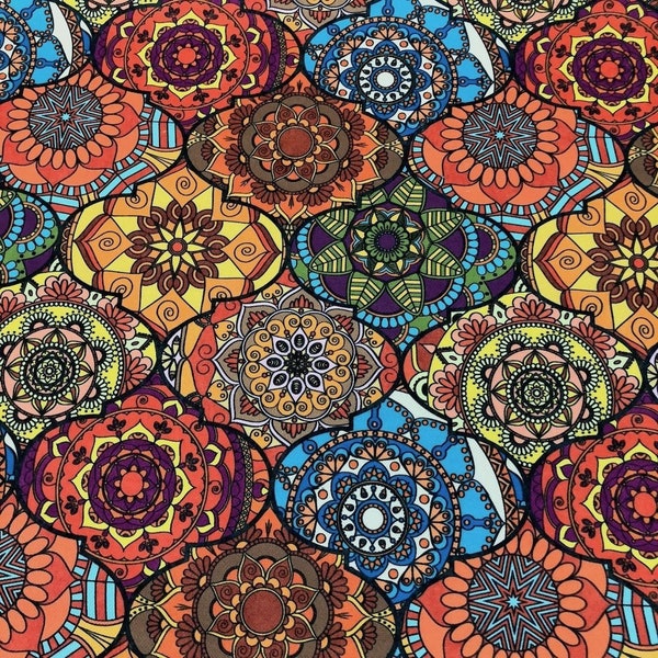 Mandala Fabric - Etsy
