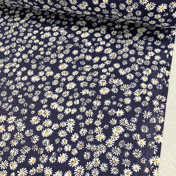 Small Print Floral Fabric Daisy Fabric Tiny Flower Fabric | Etsy
