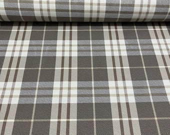 Gray and White Plaid Fabric Grey Plaid by Misstiina Simple Minimalist ...