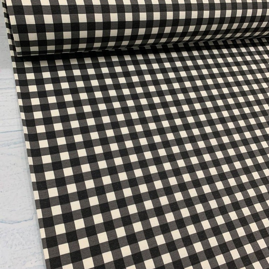 Gingham Check Fabric, Buffalo Plaid Fabric, Cotton Canvas Upholstery ...