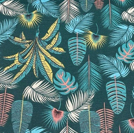 Botanical Upholstery Fabric Green Leaves Fabric Cotton - Etsy