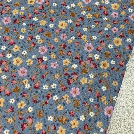 Small Print Fabric Tiny Floral Fabric Flower Cotton Fabric - Etsy