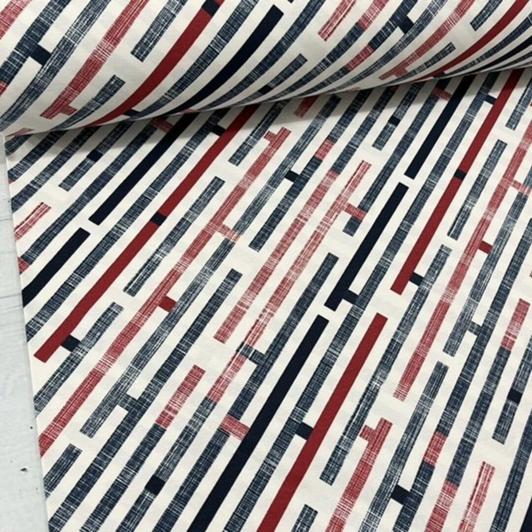 Stripe Upholstery Fabric, Modern Geometric Fabric, Red Stripe Fabric ...