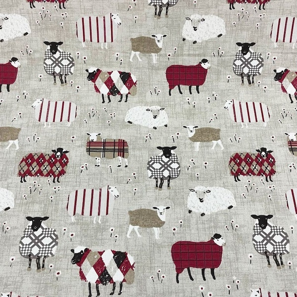 Sheep Fabric - Etsy