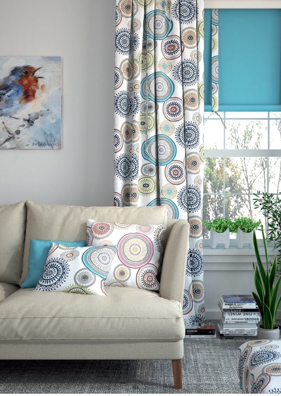 Mandala Fabric Circle Fabric by Yard Modern Geometric | Etsy