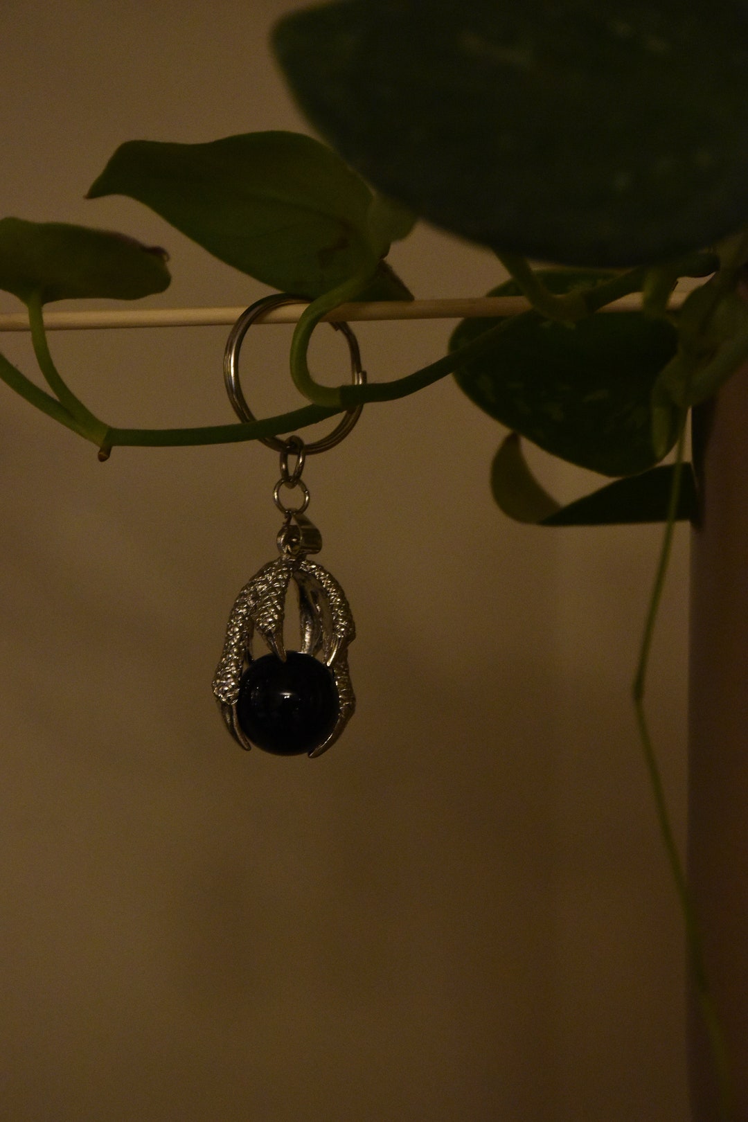 Claw Obsidian Keyring - Etsy